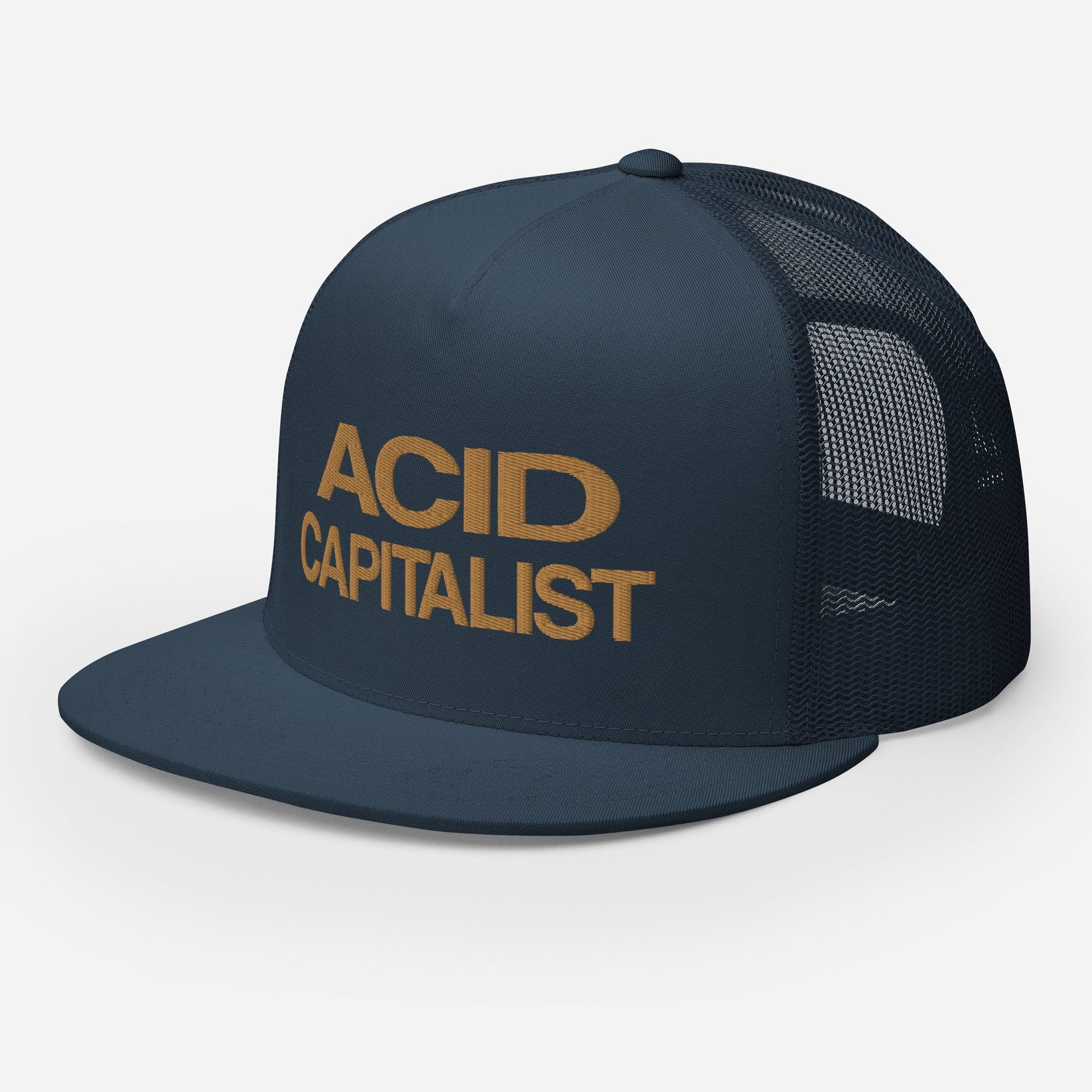 Acid Capitalist Logo-Embroidered and Mesh Trucker Hat – Pixel Gallery