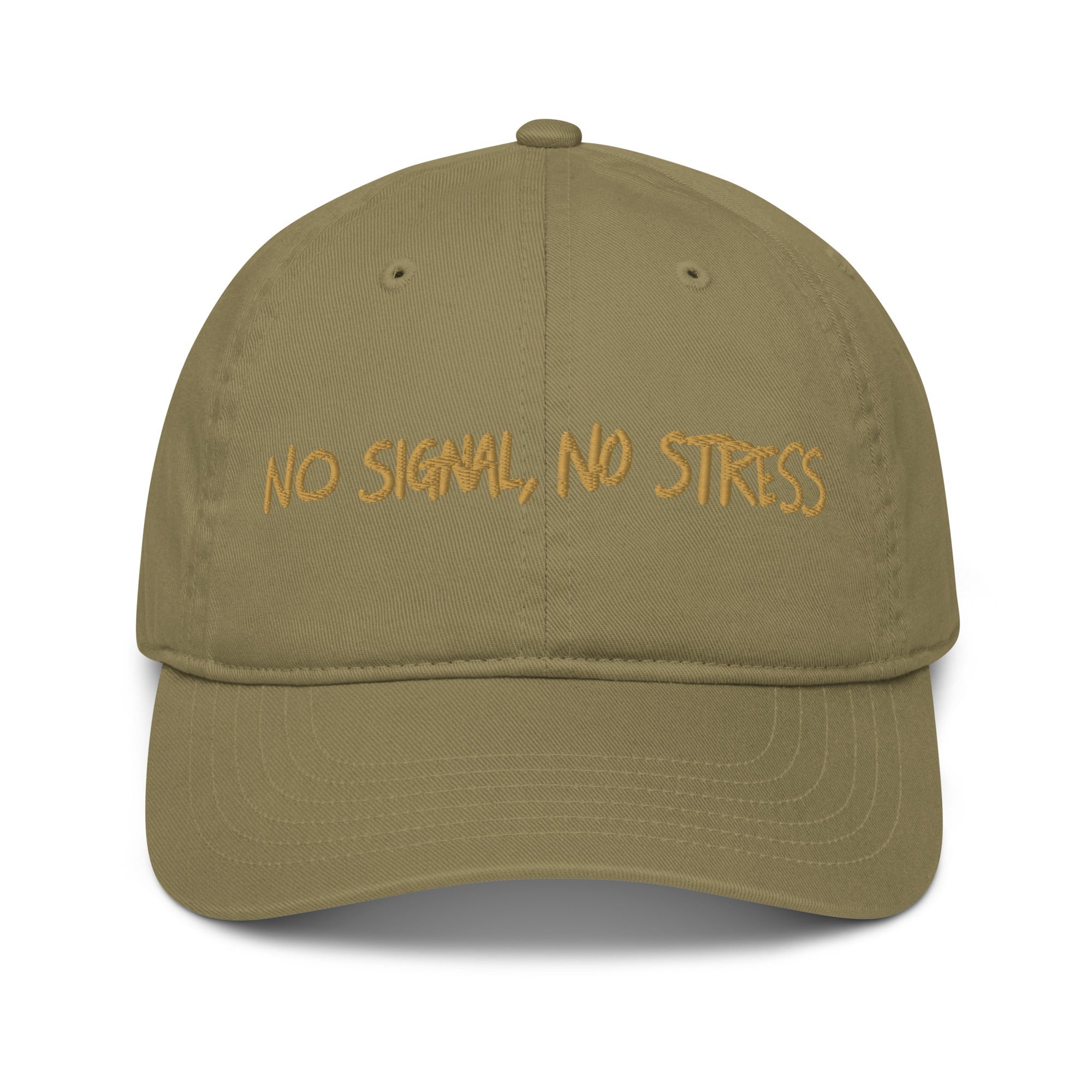 No Signal No Stress Baseball Cap – Organic Cotton | Relaxed & Eco ...